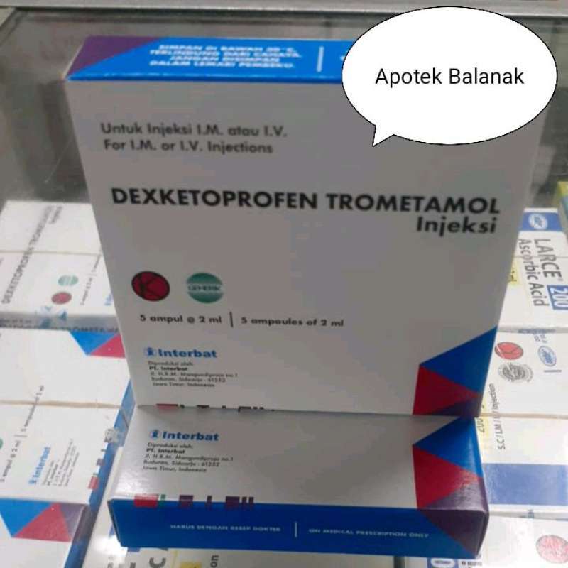 Jual Dexketoprofen/25mg/trometamol/injeksi/box Di Seller Apotek Balanak ...