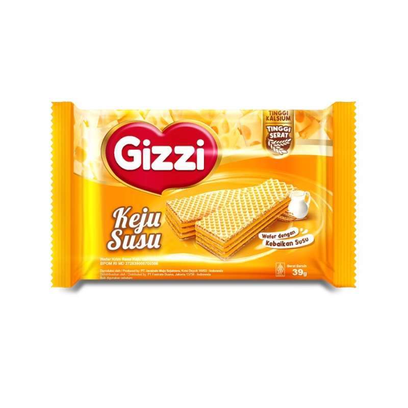 Promo Gizzi Wafer Krim Rasa Keju Susu Sachet - 39 Gr (kemasan Karton) Diskon 17% Di Seller M2f2 ...