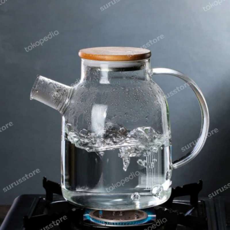 Jual Teko Pitcher 2 In1 Teko Kaca Tahan Panas / Dingin Bisa Masak Teh ...