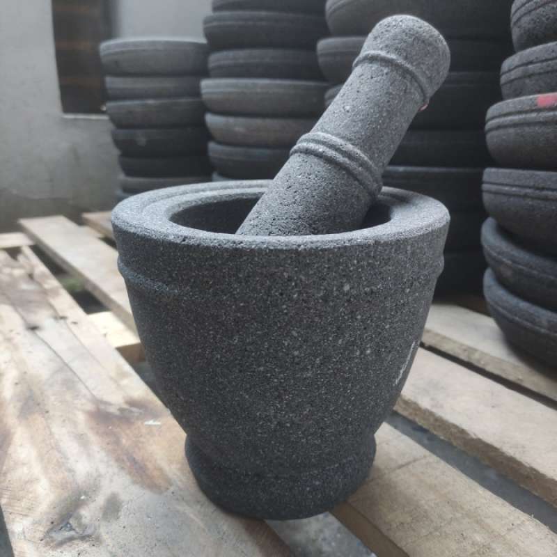 Jual Lumpang Batu Asli + Alu Ukuran 20 Cm - Diameter 16cm Di Seller ...