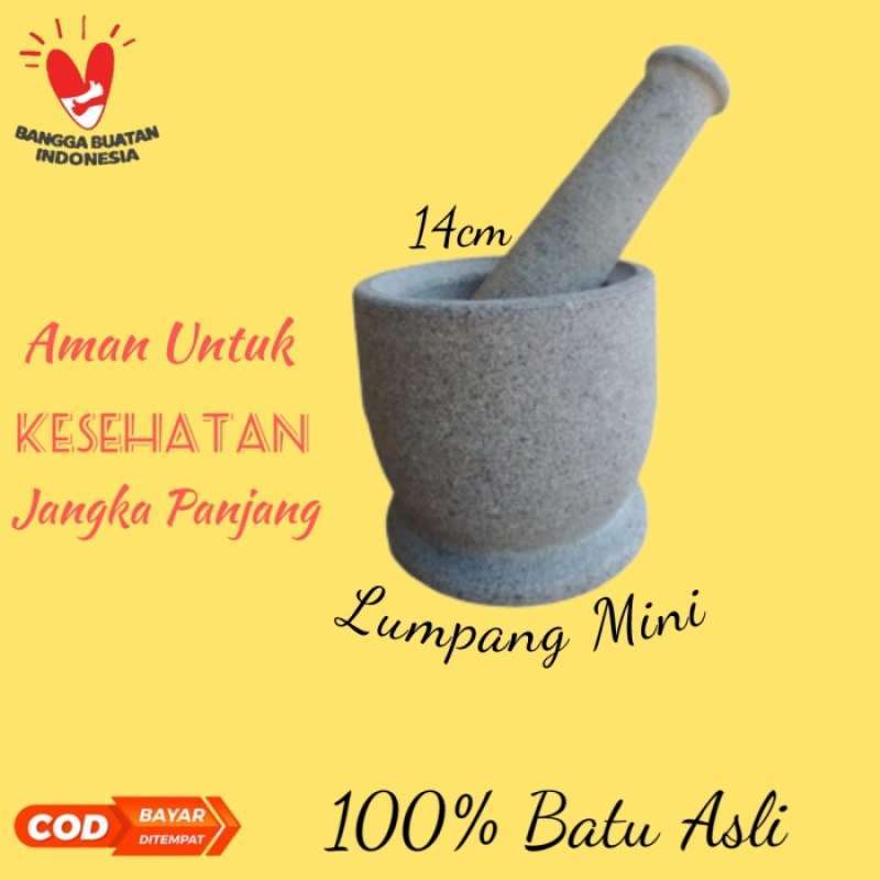 Jual Lumpang Batu Kecil 1set - Plus Alu Mini Bubut - 100% Original ...
