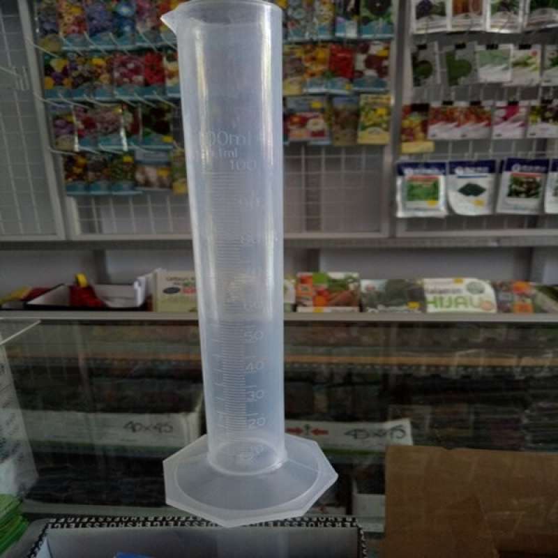 Jual Gelas Tabung Ukur Plastik 100ml Alat Takaran 100 Ml Nutrisi ...