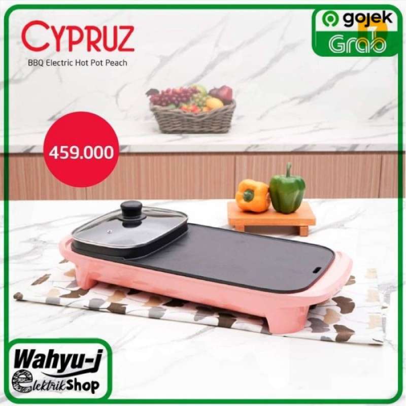 Jual Cypruz Bbq Electric Hot Pot Shabu Suki Grill Hotpot Elektrik 2 In ...