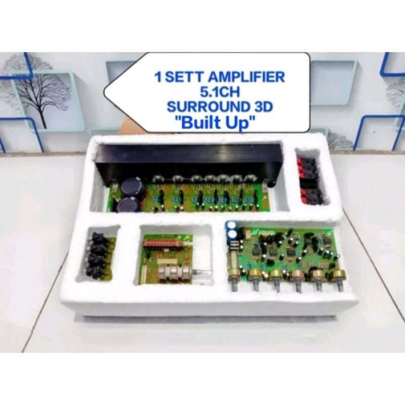 Jual Paket Kit Power Amplifier Home Theater 5.1ch Surround 3d 5.1 Ch Di ...