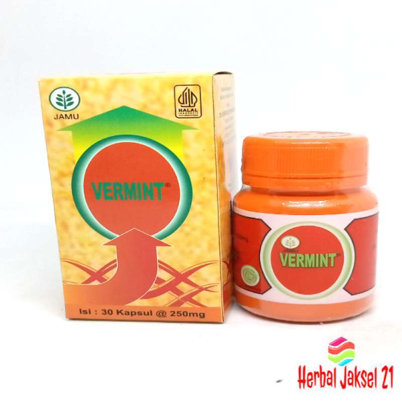 Jual Vermint 30 Kapsul Extrak Cacing Untuk Tipes Dan Demam Vermint Best ...