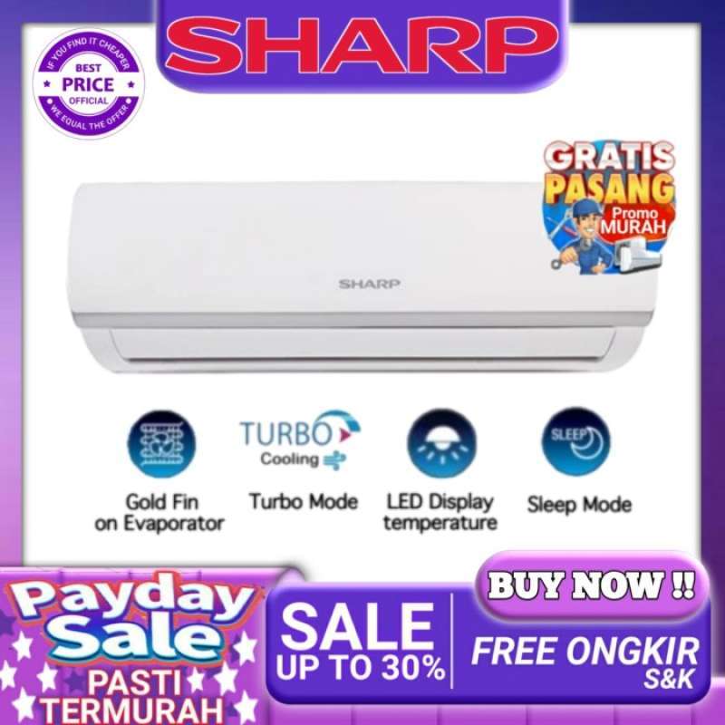 Jual Ac Split 1/2 Pk Sharp Ah-a5zcyn A5zcyn Low 344 Watt Free Pasang Di Seller Shin Store ...