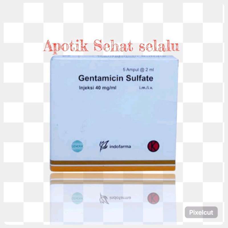 Jual Indofarma Gentamicin Injeksi Obat Resep Doktet [5 Ampul/box] Di ...