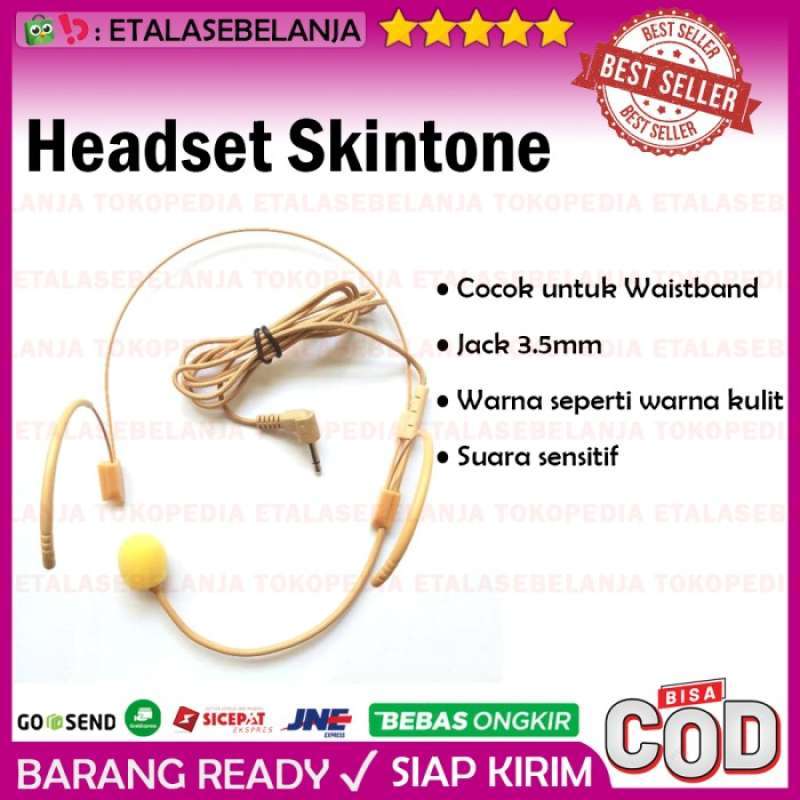 Promo Skin Color - Skin Tone Headset Microphone Krezt H-03 - Warna ...