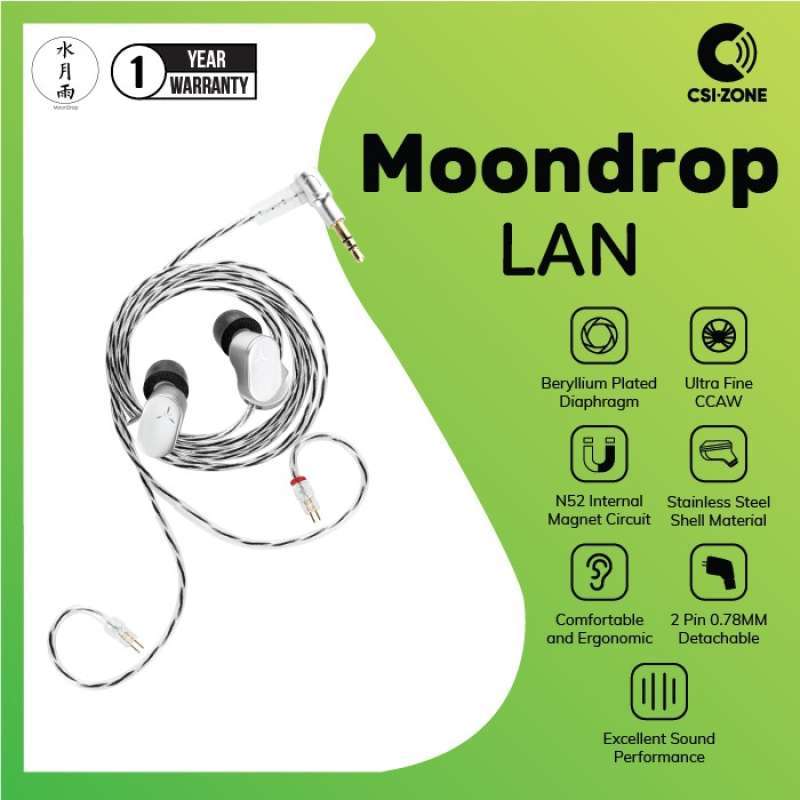 Promo Moondrop Lan 10mm Beryllium Plated Diaphragm In Ear Monitor ...