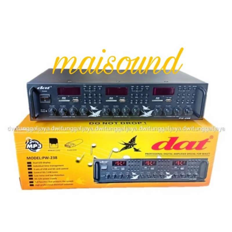 Jual Amplifier Dat Pw 238 Original Ampli Walet Dat Pw238 3 Player 6 ...