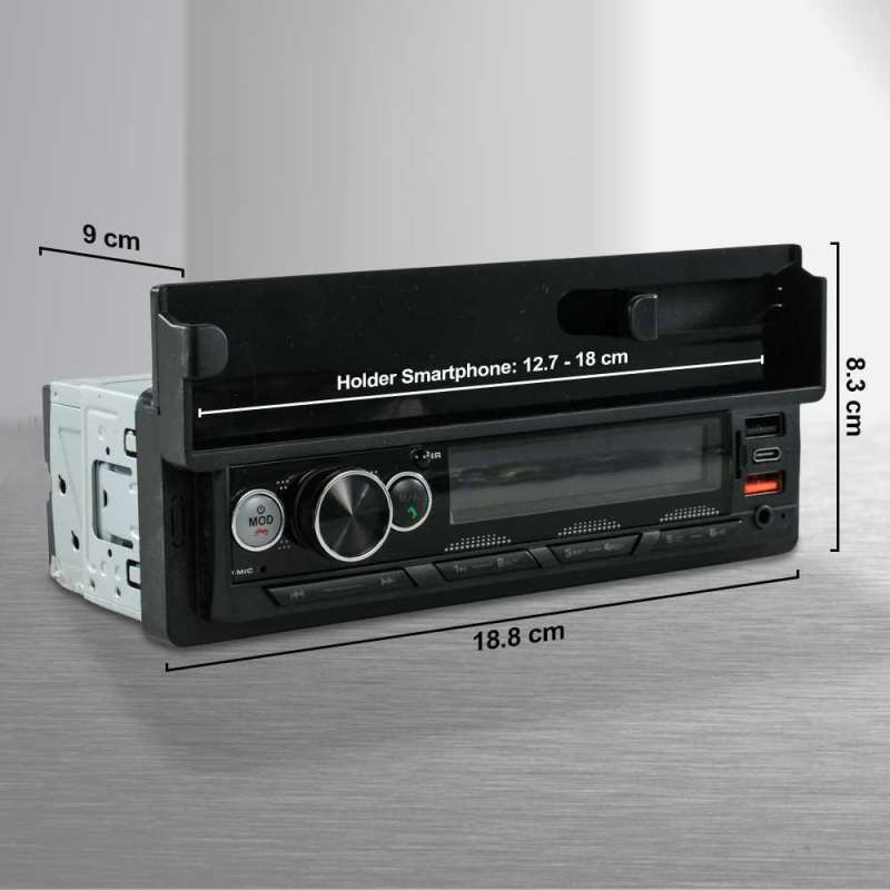 Jual Occkic Tape Mobil Audio Mp3 Player Bluetooth Usb Iso With Phone ...