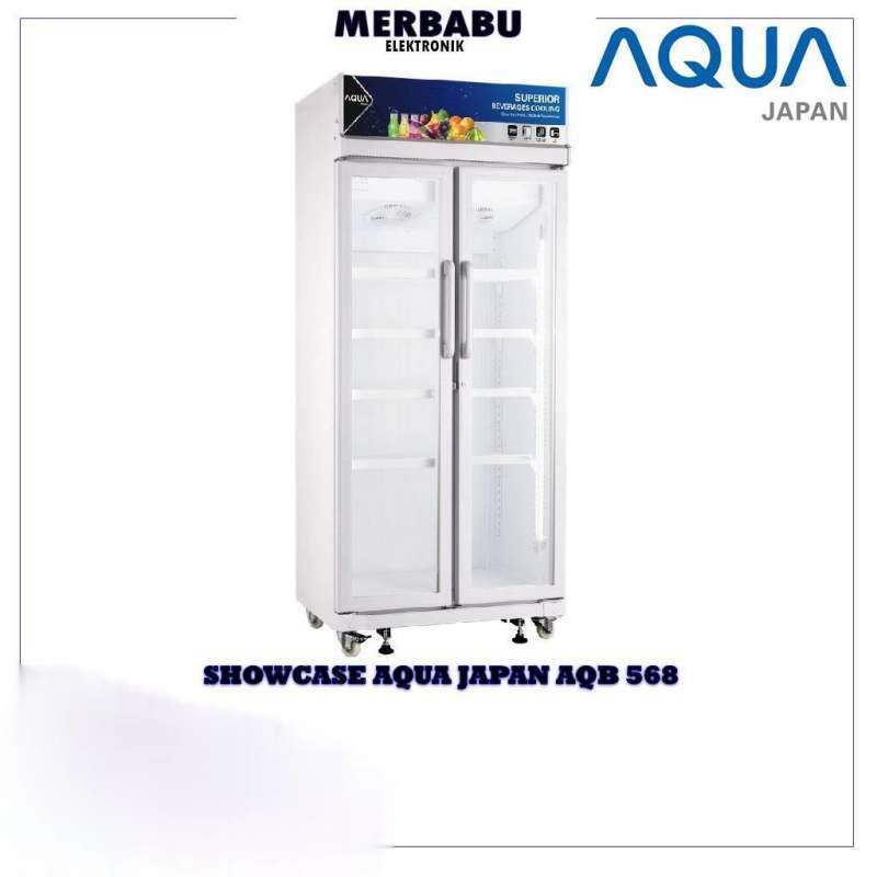 Jual Aqua Japan Showcase Aqb-568 4 Rak 455l Display Cooler Low Watt ...