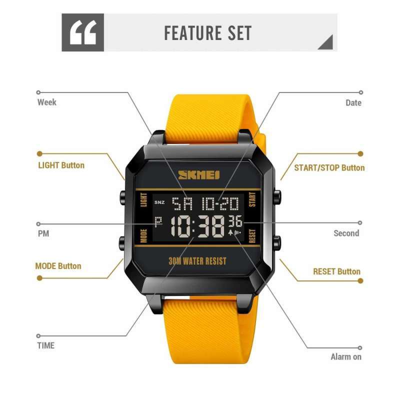Jual Jam Tangan Digital Pria 1848 Pria Terbaru Aesthetic Kotak Casual ...