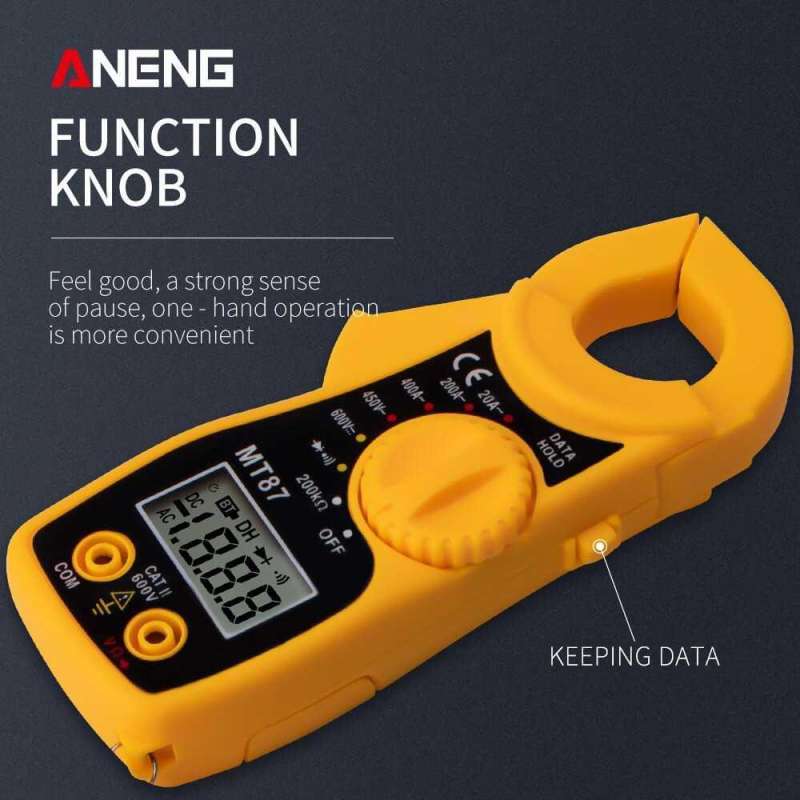 Jual Digital Multimeter Voltage Tester Clamp Mt87 Tespen Listrik Alat ...