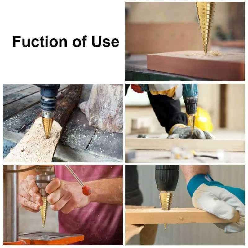 Jual Mata Bor Pagoda Spiral Drill Step Down Drill Bit Tipe 2 5 Pcs ...