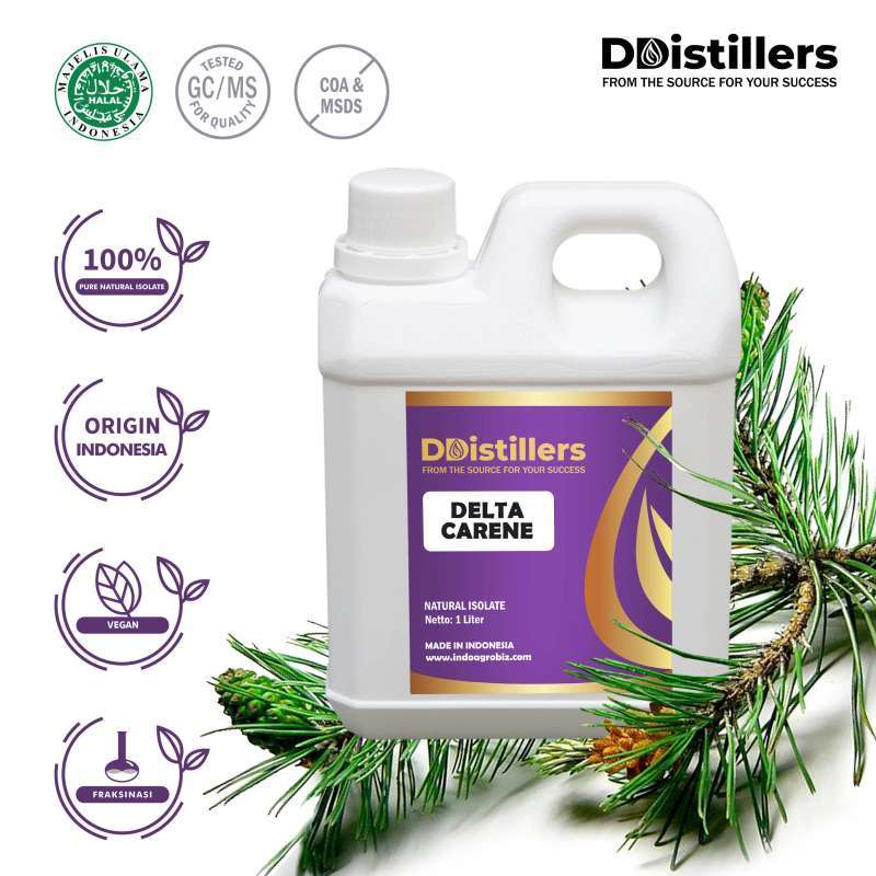 Jual Delta Carene Natural Isolate Oil Pure 100% Vol 500ml-1l Hdpe - 1 L ...