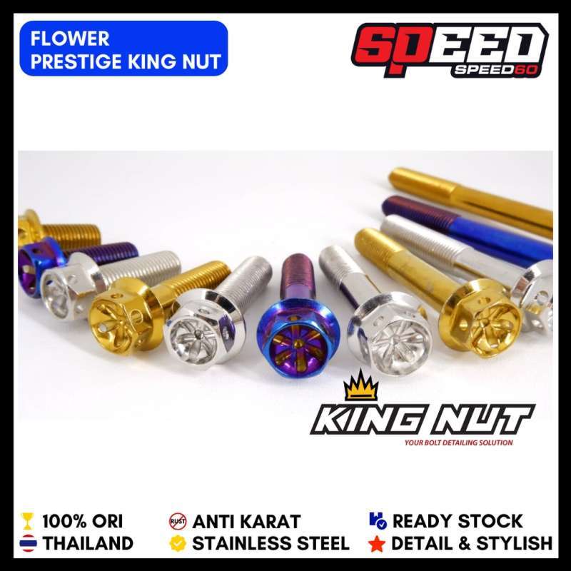 Jual Baut Step Injakan Belakang Kawasaki Ninja R Baut Probolt Thailand Stainless King Nut ...