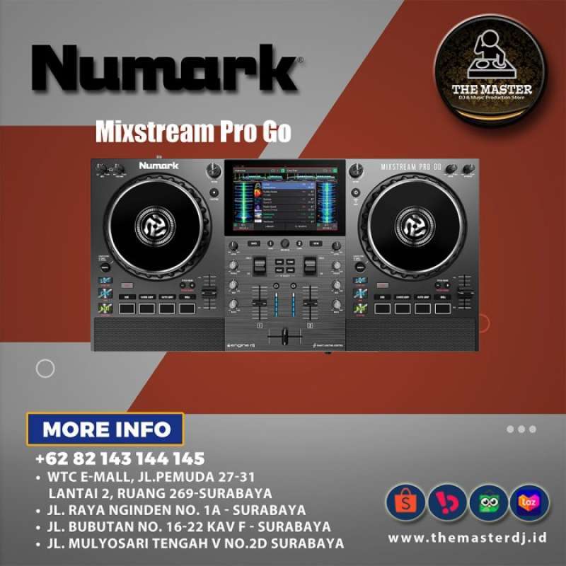 Jual [ready Stock] Numark Mixstream Pro Go Battery Powered Dj ...
