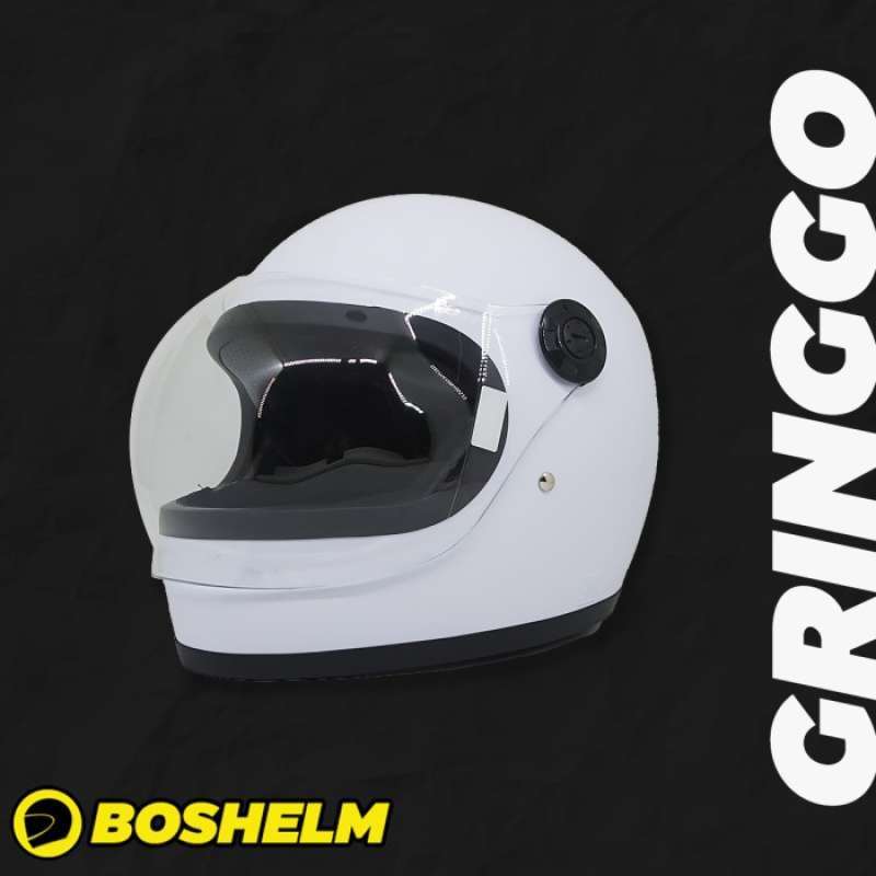 Promo Helm Cakil Gringo Hitam Doff Helm Fullface Sni Helm Retro Diskon ...