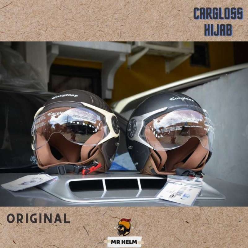 Promo Helm Cargloss Hijab Original / Helm Wanita ( Mr Helm ) Diskon 23% ...