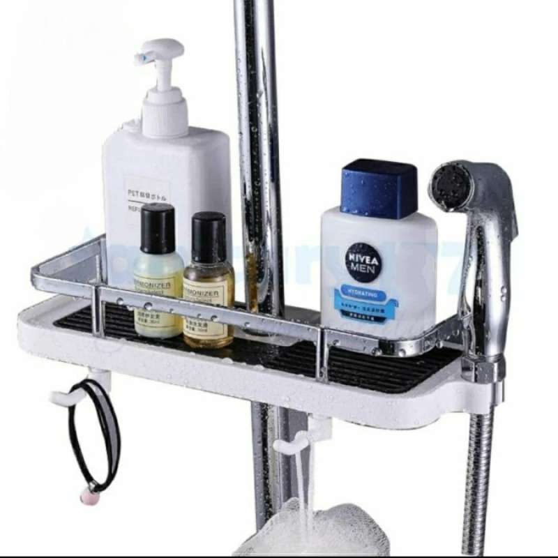 Promo 100% Produk Ori Rak Untuk Tiang Shower Kran R7 - Tempat Sabun ...