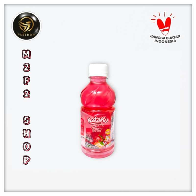 Promo Nataku Nata De Coco Drink Strawbery Flavor | Rasa Stroberi Botol ...