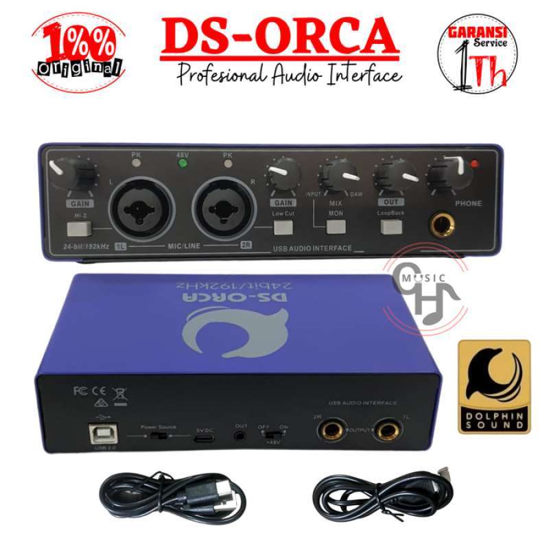 Jual Dolphin Sound Ds-orca Soundcard Usb Audio Interface Recording Di ...
