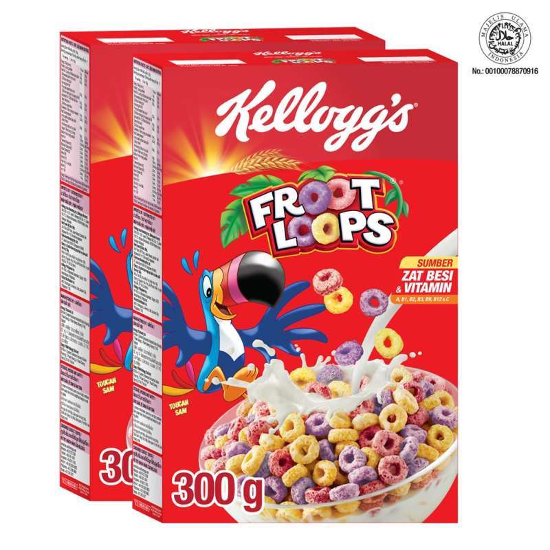 Jual Kelloggs Froot Loops 300 Gr / Kelloggs Frosties 300gr / Kelloggs ...