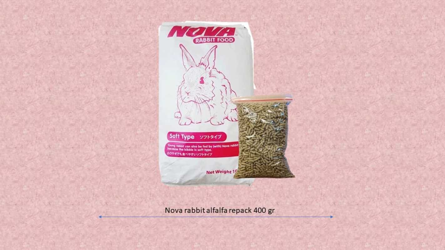 Jual Makanan Kelinci Nova Nova Rabbit Food Repack 400 Gr Di Seller ...