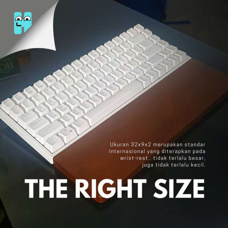 Jual Wrist Rest Wristrest Kayu Wooden Recycled Palm Keychron Alas ...