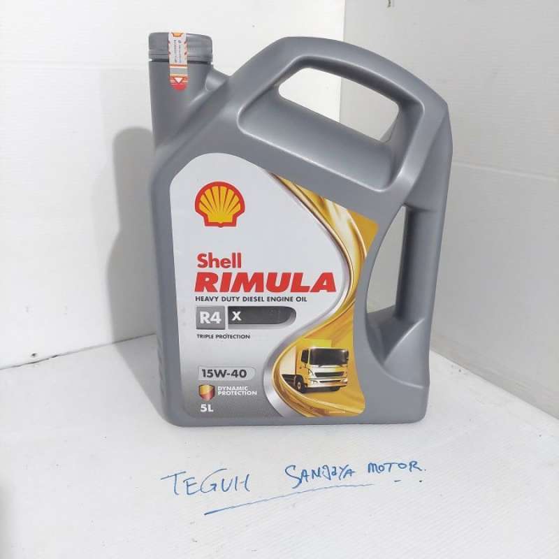 Promo Oli Mesin Diesel Shell Rimula R4 X R4x 15w-40 5000 Ml / 5 Liter ...