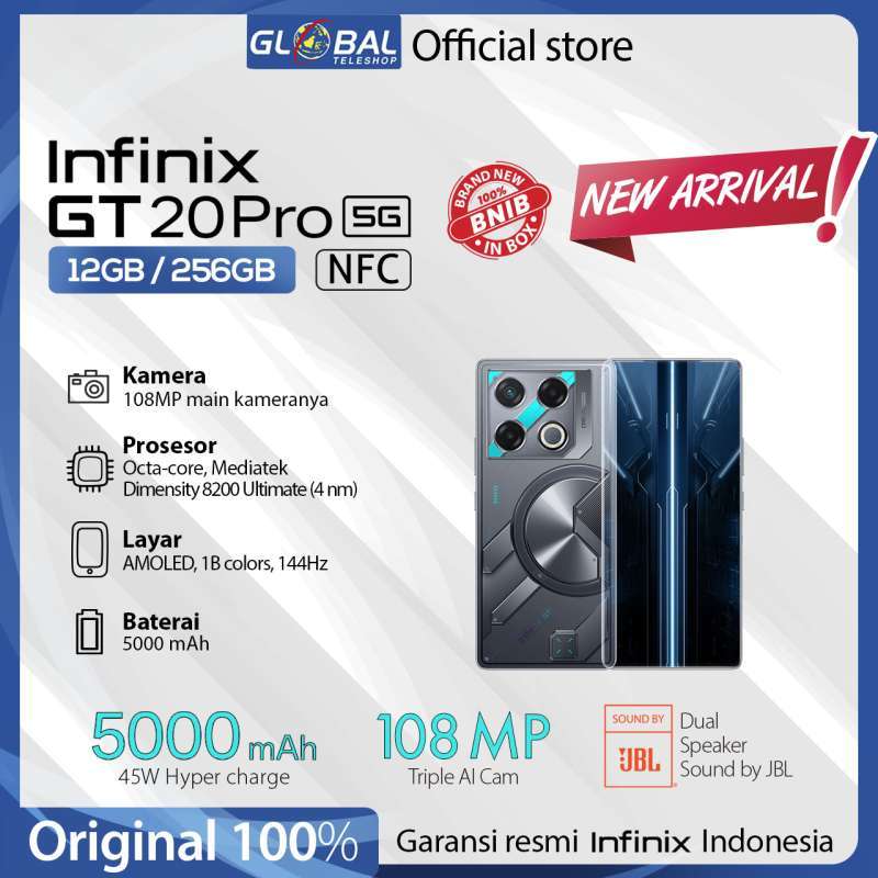 Promo Infinix Gt 20 Pro 5g 12gb/256gb Garansi Resmi Diskon 5% Di Seller Global Teleshop Official ...