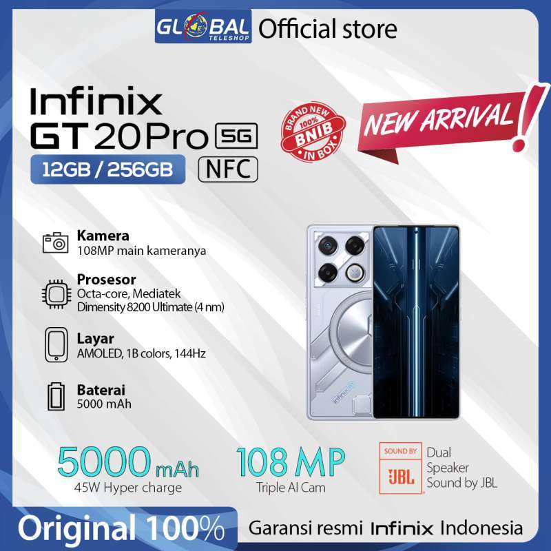 Promo Infinix Gt 20 Pro 5g 12gb/256gb Garansi Resmi Diskon 5% Di Seller Global Teleshop Official ...