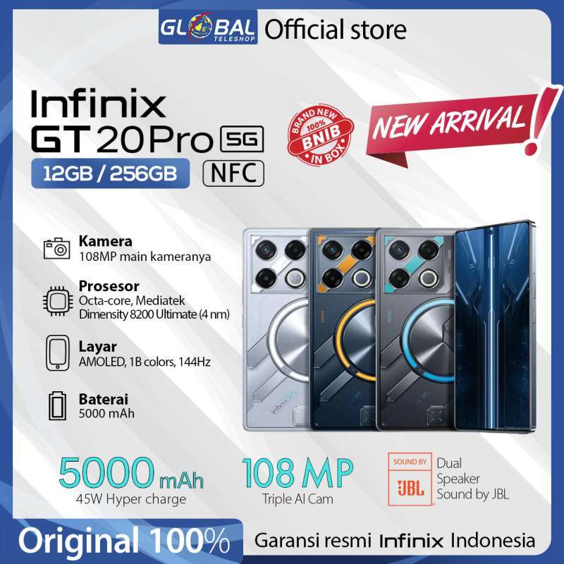 Promo Infinix Gt 20 Pro 5g 12gb/256gb Garansi Resmi Diskon 5% Di Seller Global Teleshop Official ...