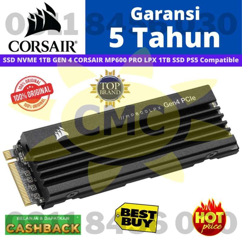 Jual Corsair Mp600 Pro Lpx 1tb Pcie Gen4 X4 Nvme M.2 Ssd Ps5 Compatible ...