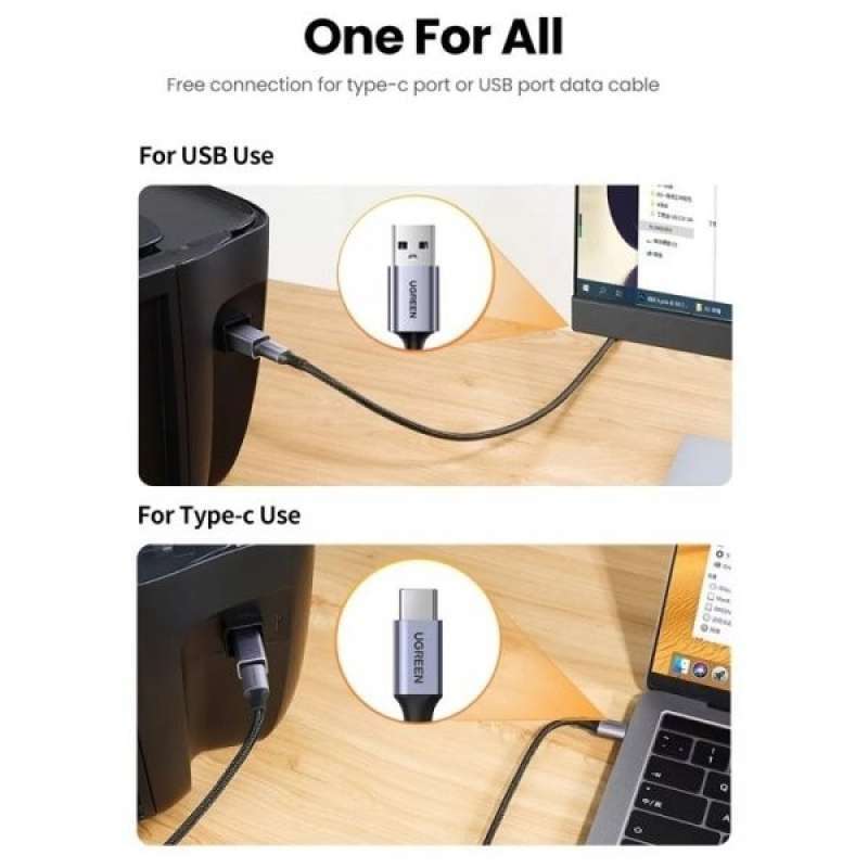 Jual Ugreen Converter Printer Usb Type-c Female To Usb-b 2.0 20120 Di ...