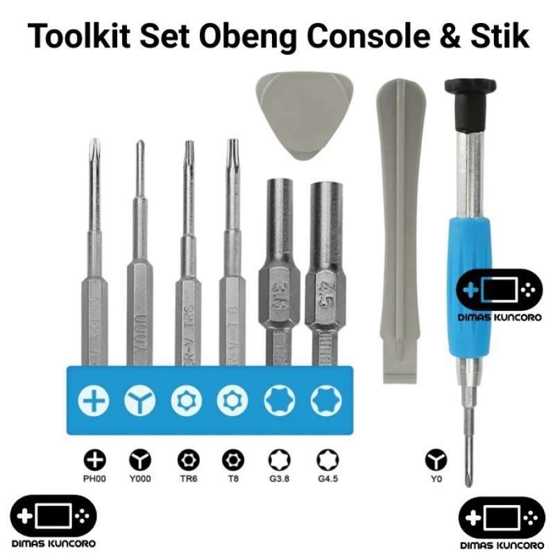 Jual Toolkit Set Obeng Console Stik Nintendo Switch Joycon Y Triwing V1 ...