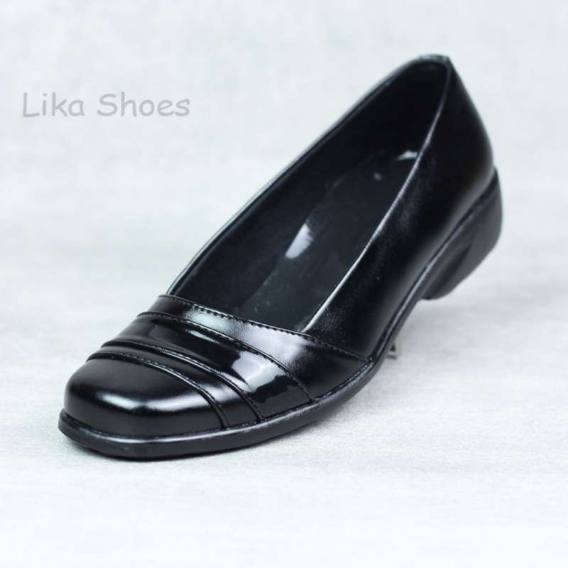 Promo Sepatu Pantofel Wanita Kerja Guru Pns Formal Hitam Ringan Nyaman ...