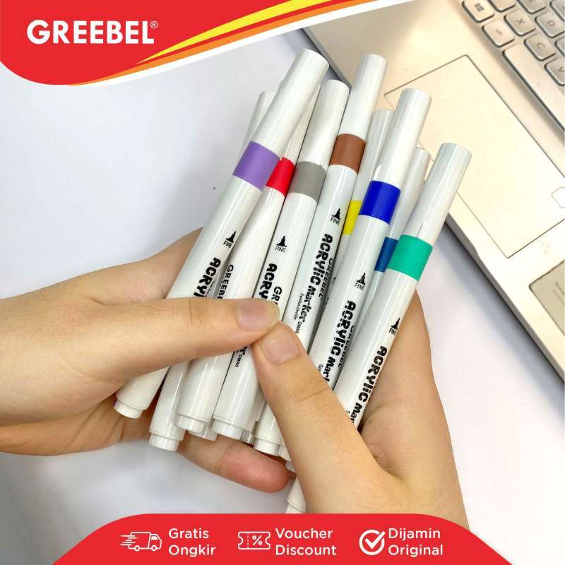 Promo Greebel Acrylic Marker Single Head /spidol Sketsa/sketsa Marker ...