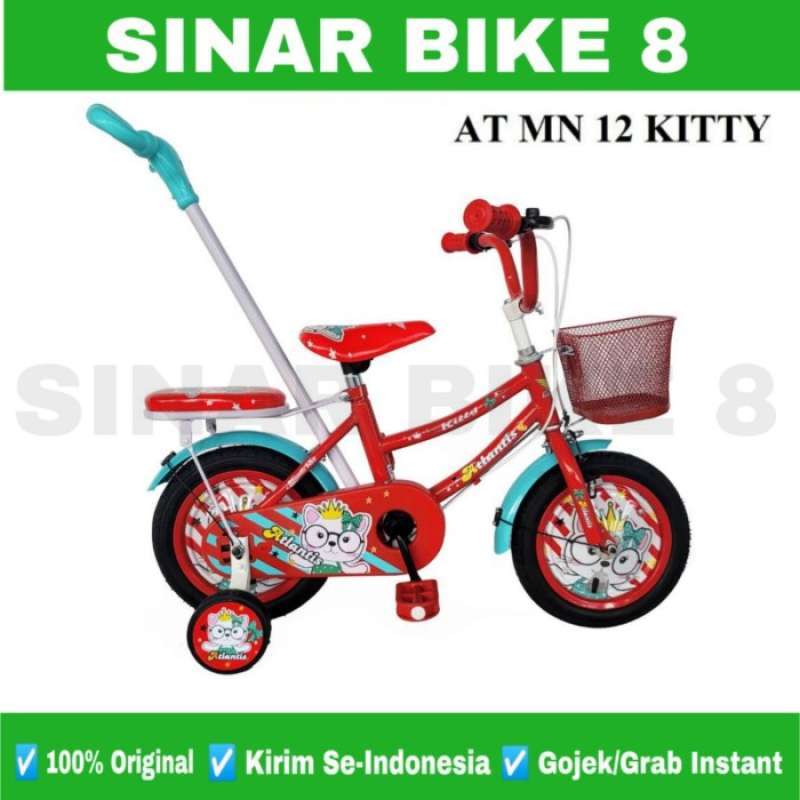 Promo Sepeda Anak Perempuan Atlantis Hello Kitty 12 Inch Stir Usia 2-4 ...