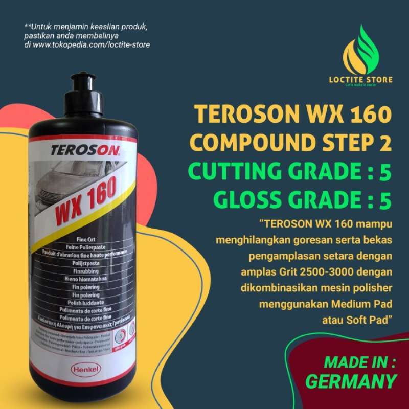 Promo Fine Cut Compound Step 2 Teroson Wx-160 Made In Germany Diskon 33 ...