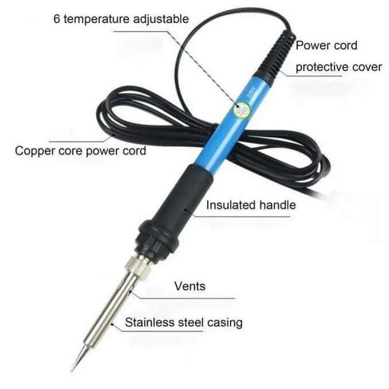 Promo Solder Adjustable Temperatur 200-450 Derajat Celcius 220v 60w 806 ...
