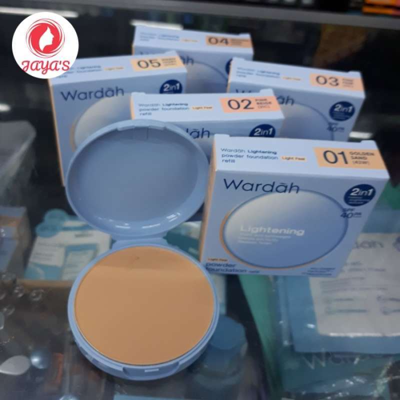 Jual Wardah Lightening Two Way Cake Powder Foundation Refill Di Seller ...