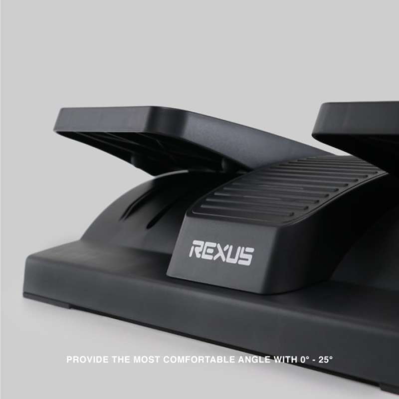 Jual Rexus Angle Pedestal Ergonomic Footrest Adjustable Foot Rest Anti ...