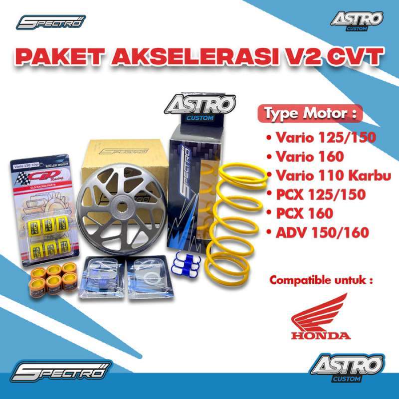 Promo Upgrade Cvt Astro V2 Vario 125 Vario 150/160 Pcx 150/160 Adv 150/ ...