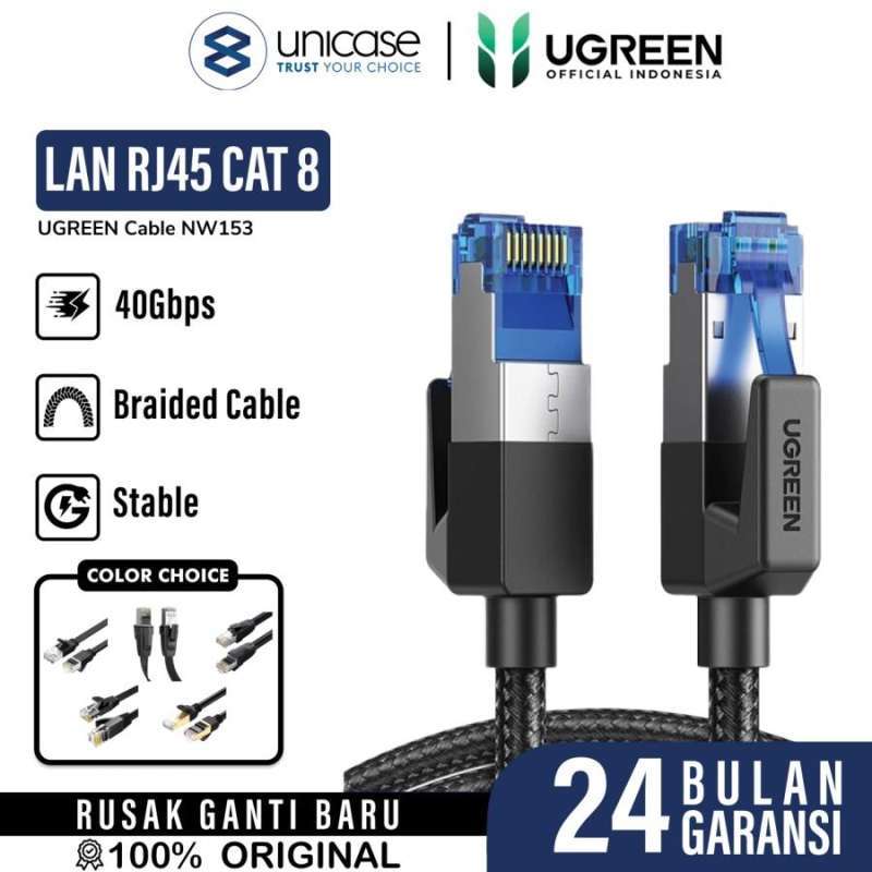 Promo Cable Lan Ethernet Ugreen Cat 8 Rj45 40gbps Network Braided Kabel ...