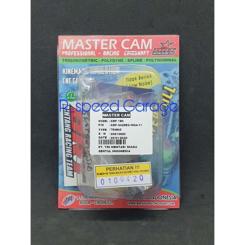 Promo Master Cam Noken As Brt Crf, New Megapro, Verza 150 R Series Diskon 25% Di Seller Sentra ...