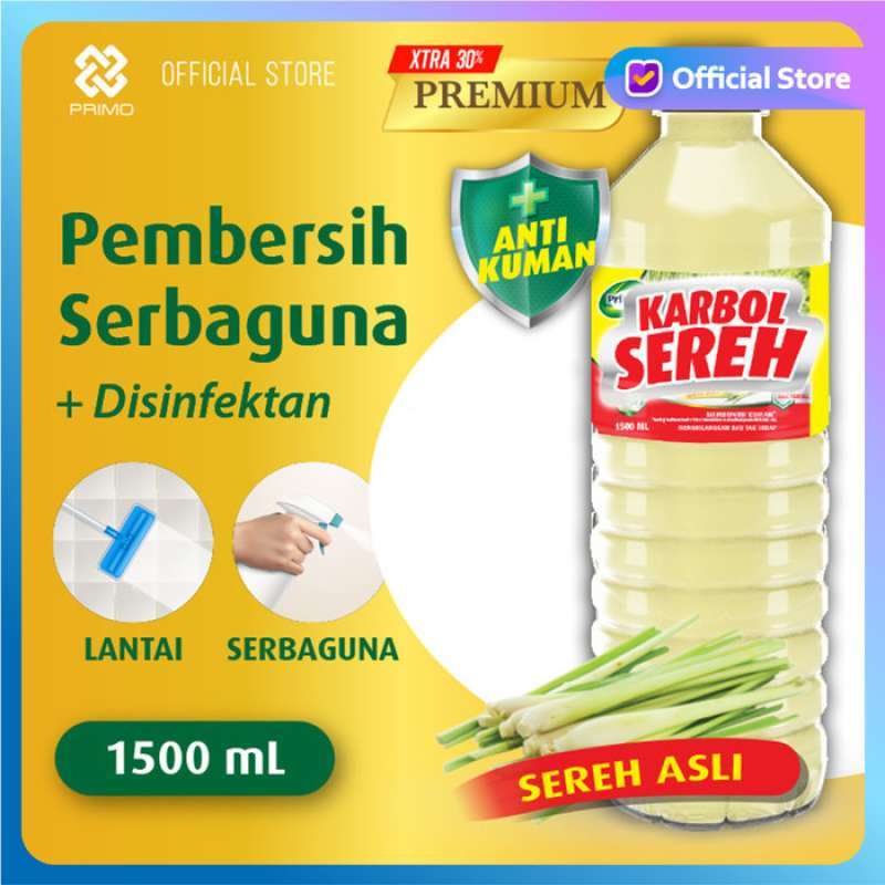 Jual Primo - Karbol Sereh Premium 1,5 Liter | Multi Surface Cleaner 1,5 ...