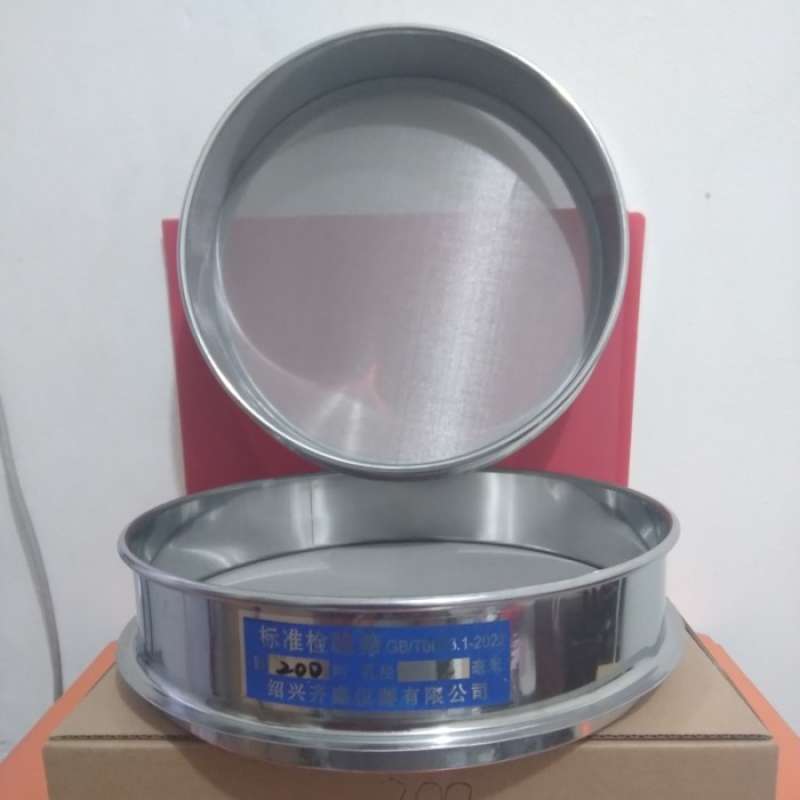 Promo Test Sieve 200 Mesh. Ayakan 200 Mesh (0,075 Mm) Standard Lab ...