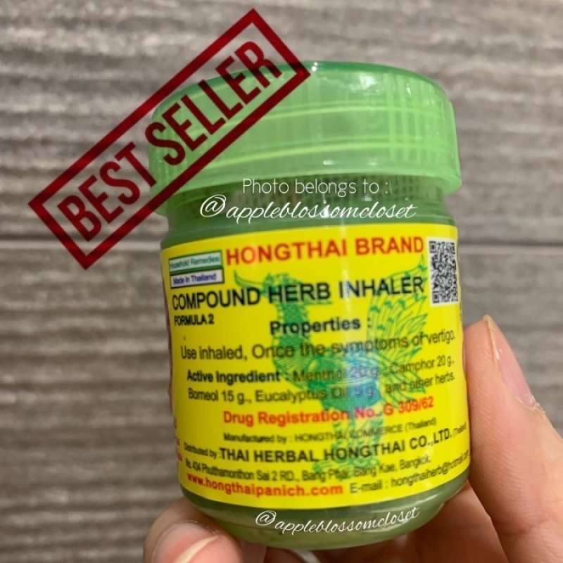 Jual Hongthai Compound Herb Inhaler-hidung Tersumbat-vertigo Di Seller ...